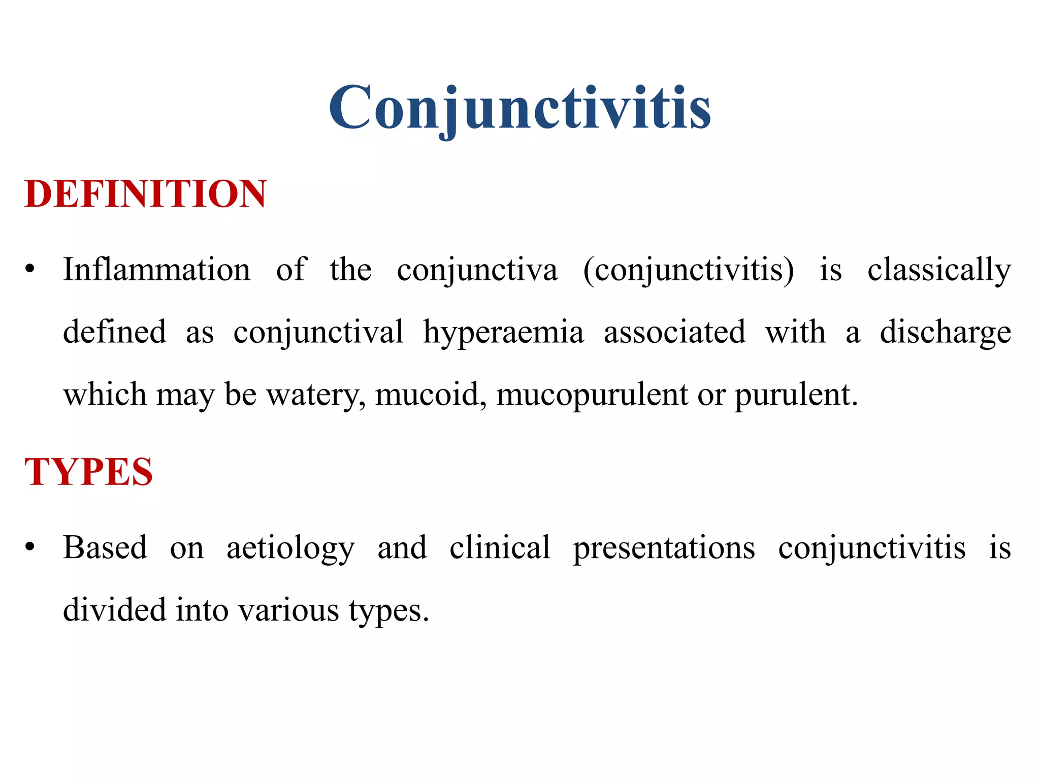 Conjunctivitis | PPTX