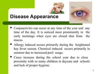 conjunctivitis etiopathogenesis and clinical manifestations | PPT