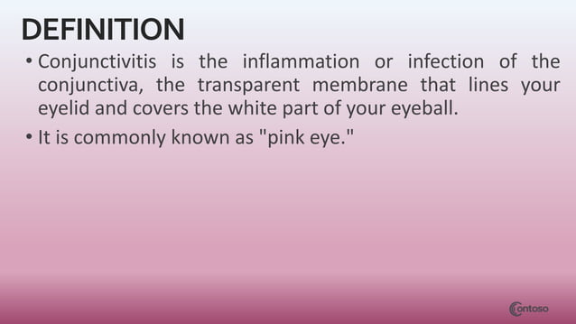 Conjunctivitis - its types, clinical manifestation and nursing ...