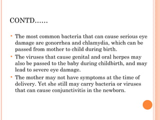 a presentation on conjunctivitis in newborn.ppt