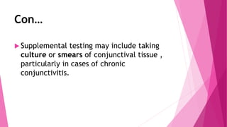 Conjunctivitis harun malik | PPTX