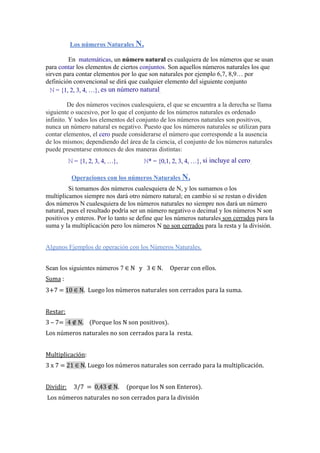 Conjunto Numérico | PDF