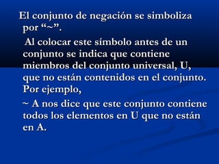 TEORÍA DE CONJUNTOS | PPT
