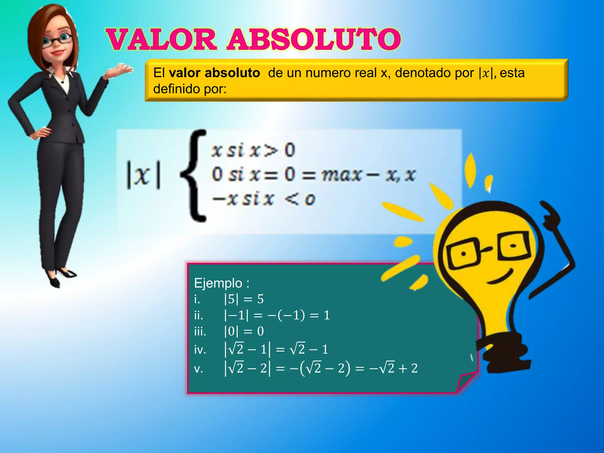 Conjuntos y valor absoluto, valor absoluto con desifgualdades | PPTX