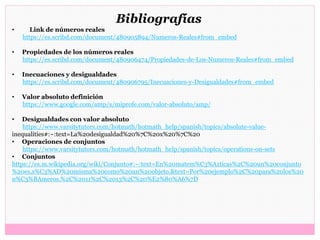 Números Reales | PPTX