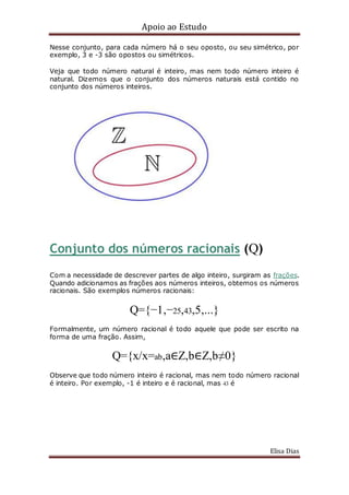 Conjuntos de numeros | DOCX