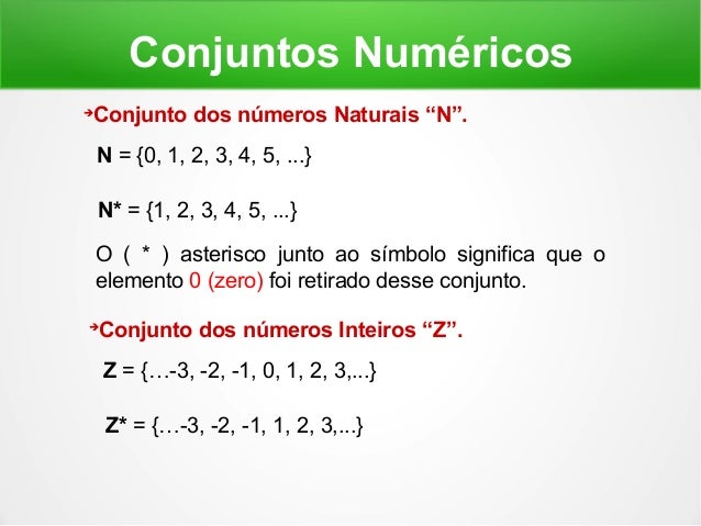 Conjuntos Numericos Caracateristicas E Propriedades