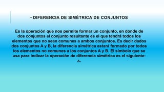 Conjuntos. Operaciones con conjuntos | PDF