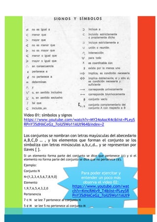 Conjuntos pertenece no pertence | PDF