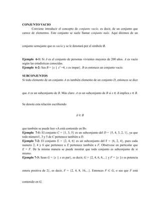 Conjuntos y subconjuntos | PDF