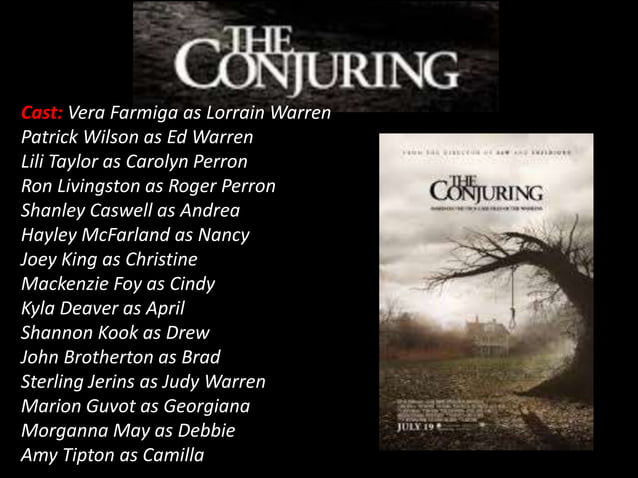 Conjuring trailer analysis | PPT