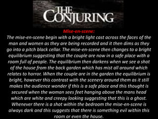 Conjuring trailer analysis | PPTX