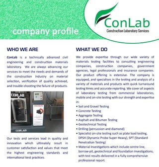 Conlab profile | PDF