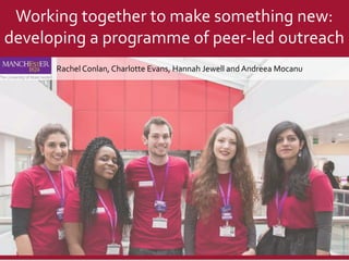 Working together to make something new: Developing a programme of peer ...
