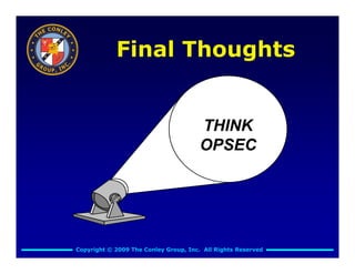 Conley Group Opsec Presentation | PPT