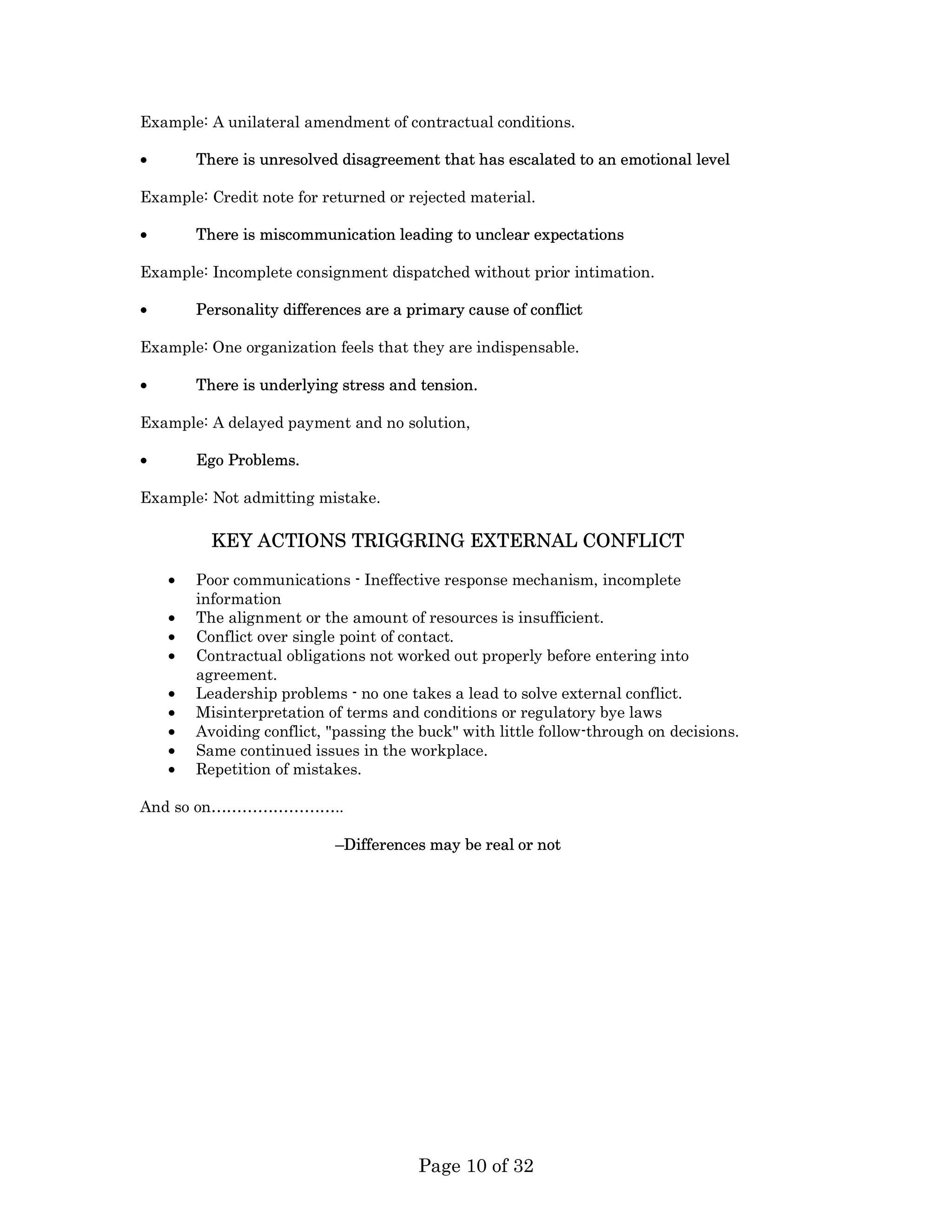 Conlict management | PDF