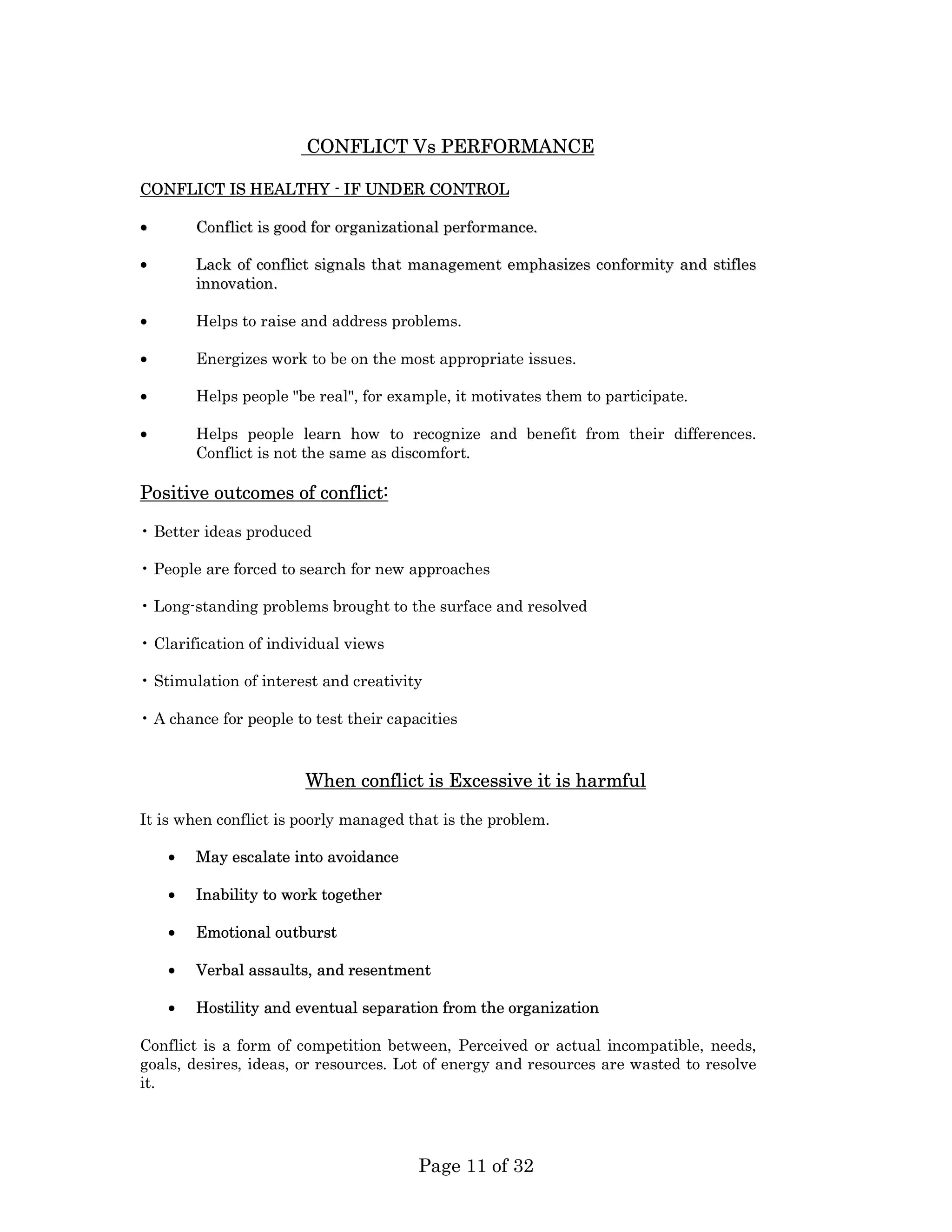 Conlict management | PDF