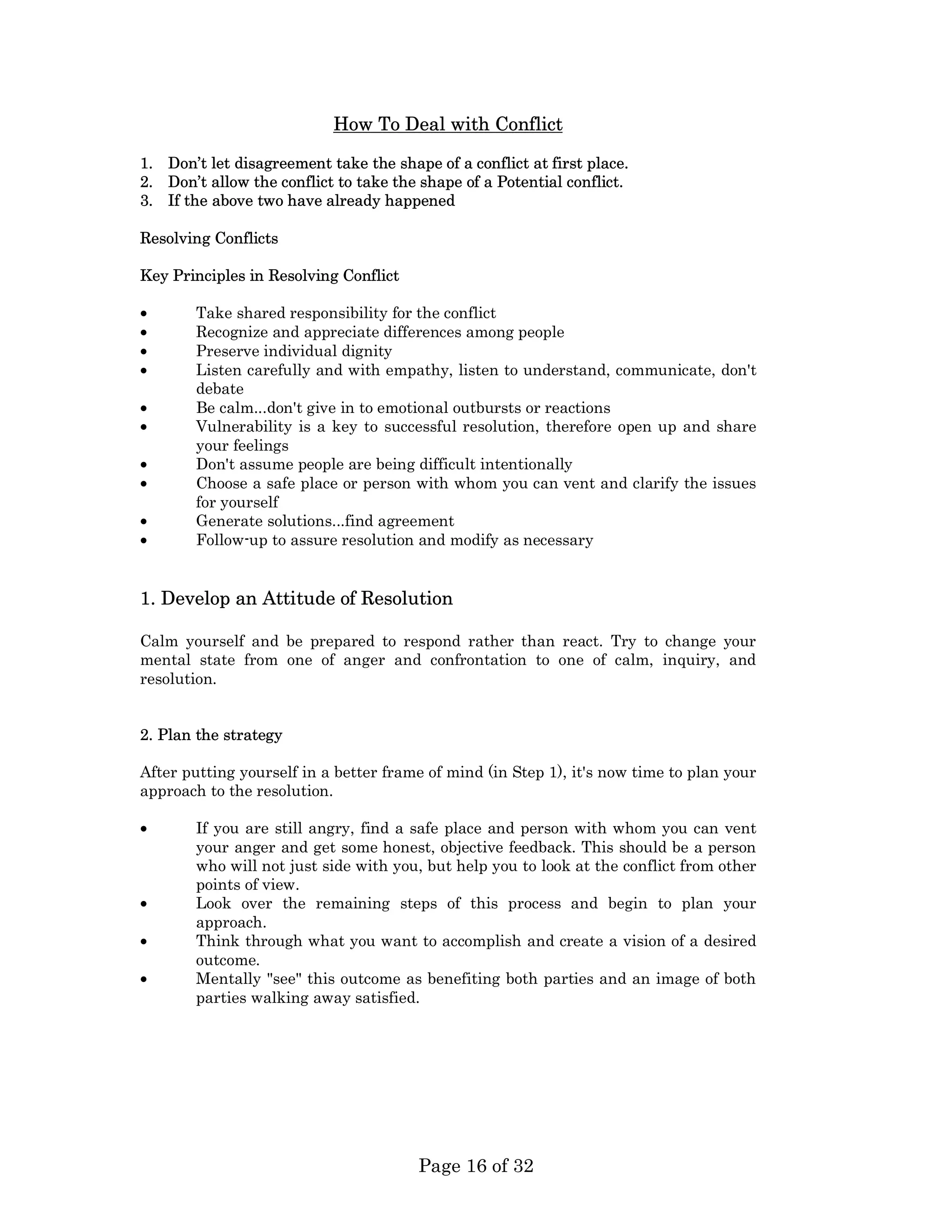 Conlict management | PDF