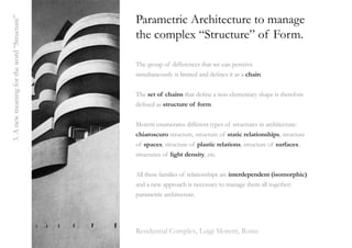 Presentation at CAADRIA 2018 conference, Beijing: Luigi Moretti, from ...