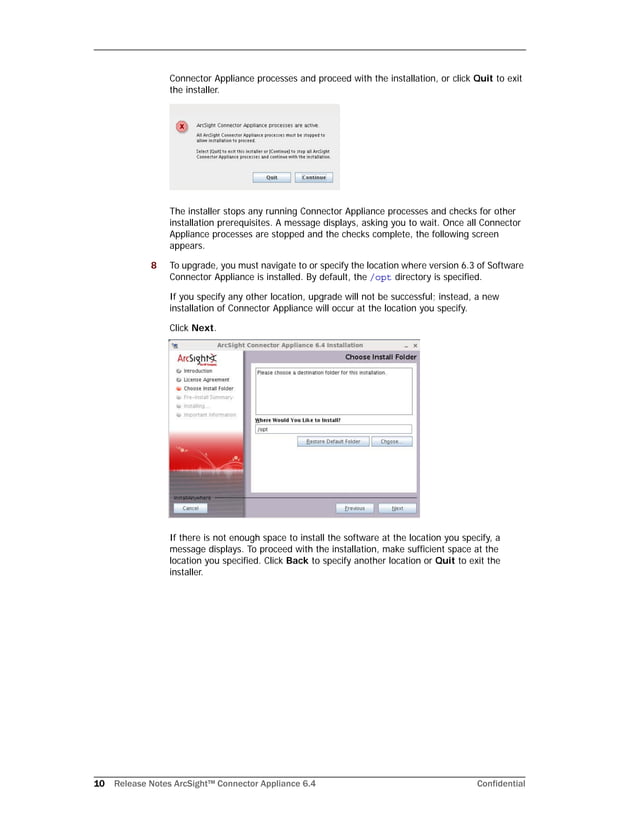 ArcSight Connector Appliance 6.4 Release Notes | PDF