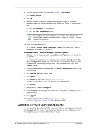 ArcSight Connector Appliance 6.4 Release Notes | PDF