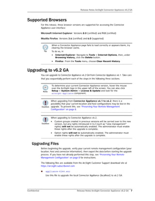 ArcSight Connector Appliance v6.2 Release Notes | PDF