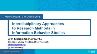 Interdisciplinary approaches to research methods in information ...