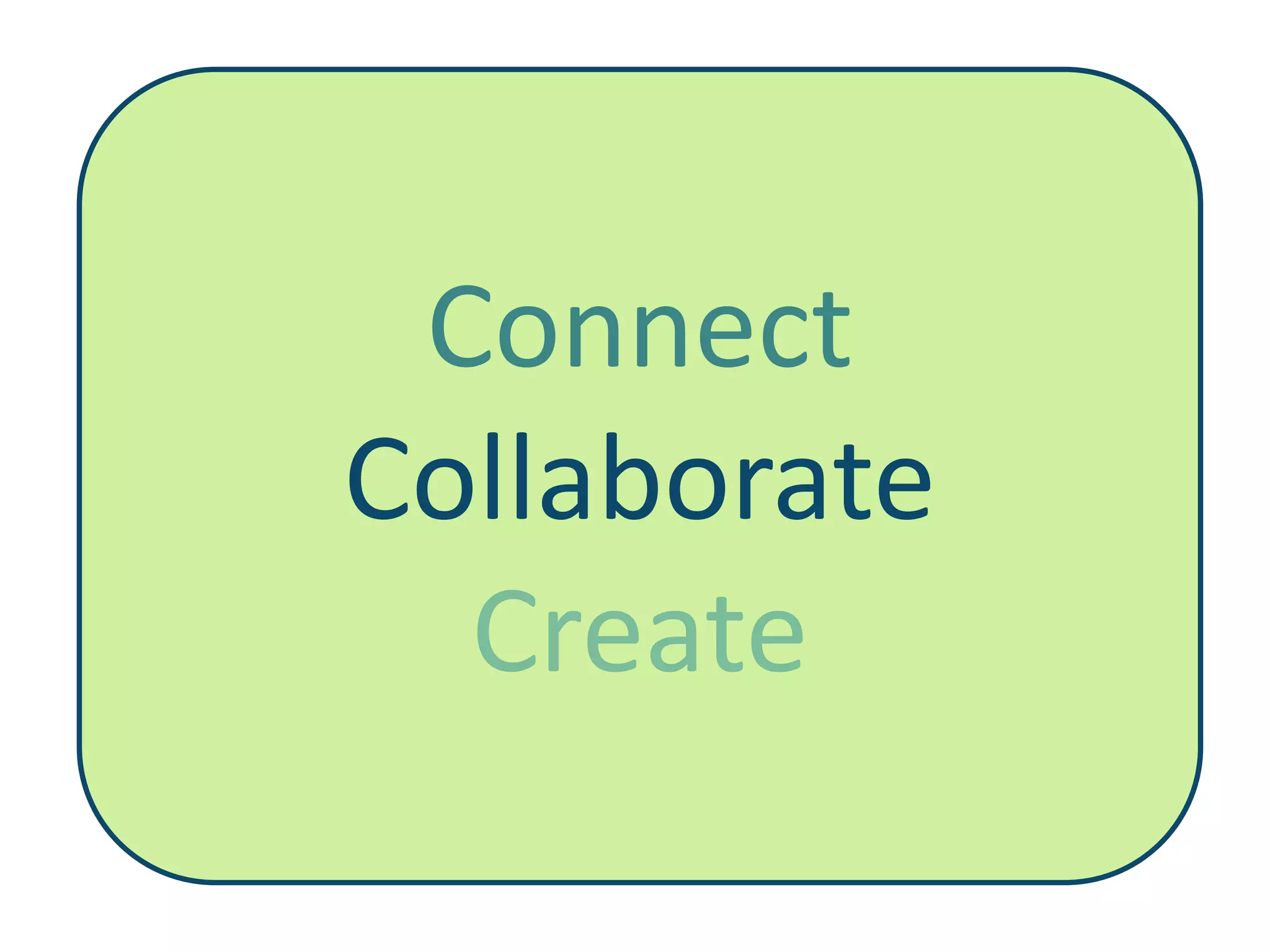 Connect Collaborate Create | PDF