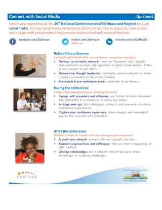 Connect with Social Media Tip Sheet | PDF