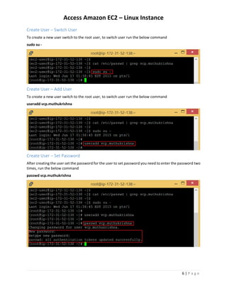 Connect Amazon EC2 Linux Instance | PDF