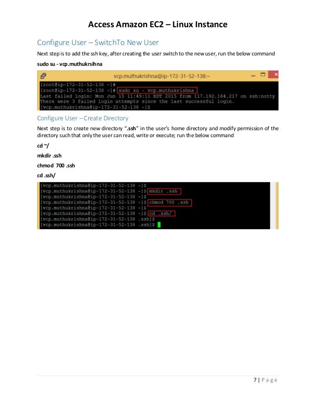Connect Amazon EC2 Linux Instance
