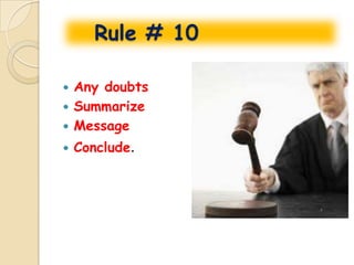 "10" Laws of Presentation | PPTX