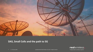 Connected stadium-summit - das, small cells and the path to 5 g | PPTX