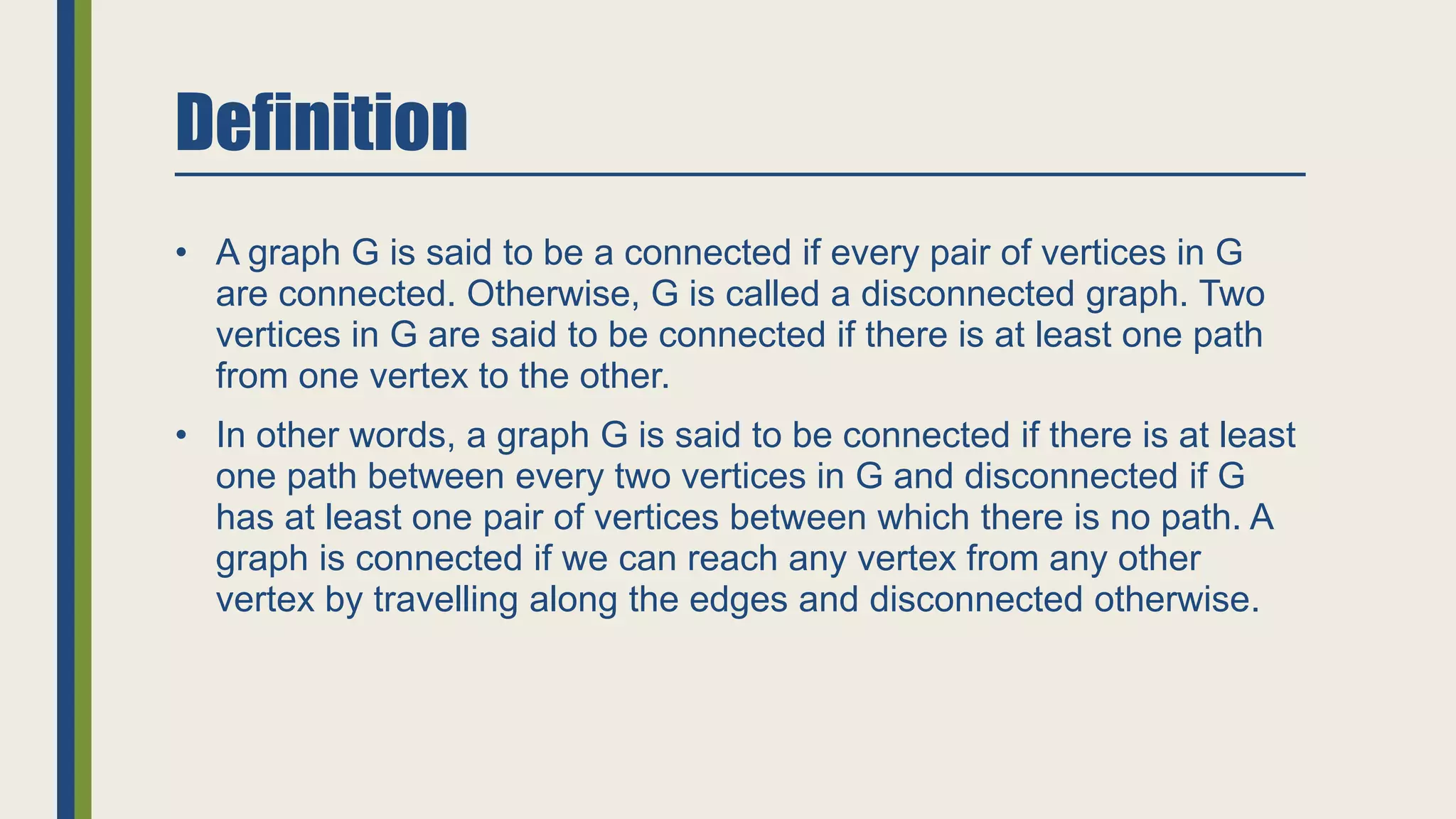 Connected and disconnected graph | PPTX
