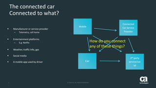 The Connected Car UX Through APIs - Francois Lascelles, VP Solutions Architect, CA Layer 7 ...