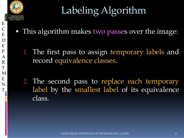 Connected component labeling algorithm Connected component labeling algorithm
