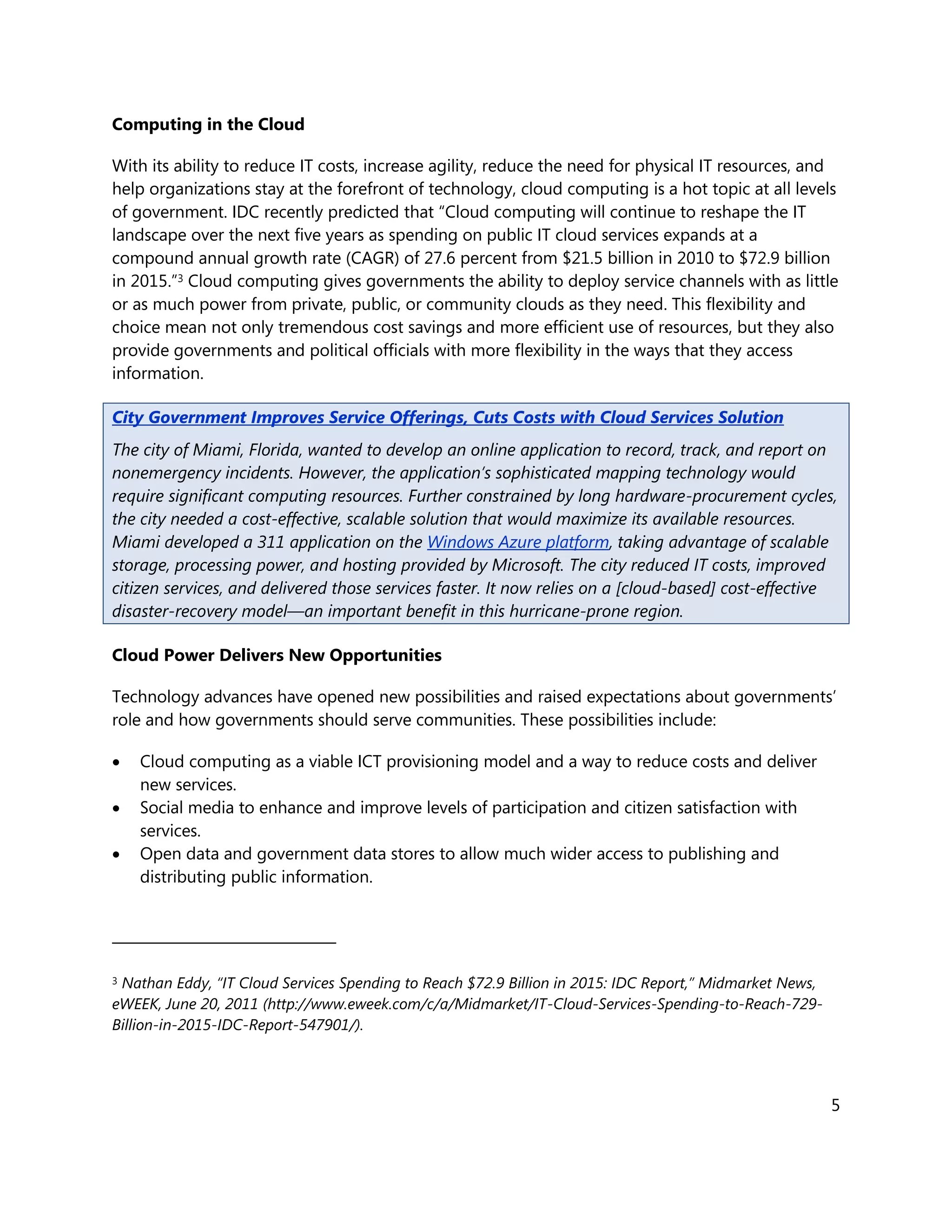 White Paper | Connected Government in a Connected World | PDF