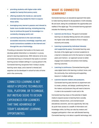 Connected learning | PDF