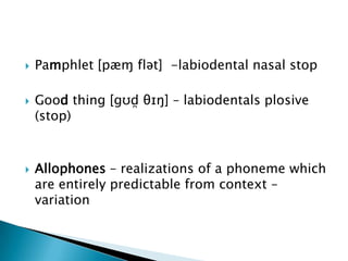 Connected speech and intonation | PPTX