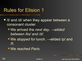 Connected speech of sounds | PPT