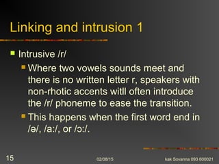 Connected speech of sounds | PPT