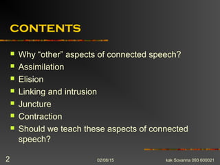 Connected speech of sounds | PPT