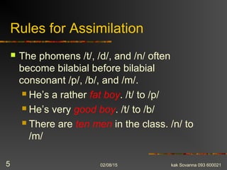 Connected speech of sounds | PPT