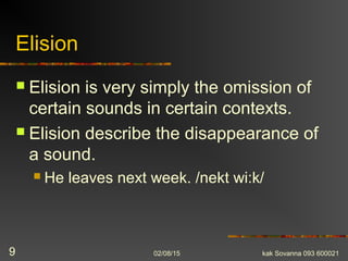 Connected speech of sounds | PPT