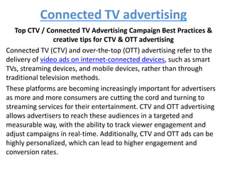 Connected TV advertising | PPT