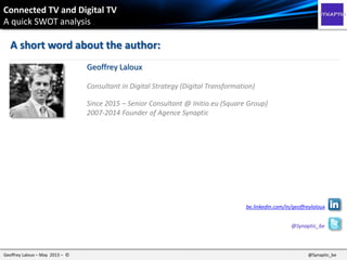 Smart TV and Digital TV: a quick SWOT analysis | PPTX