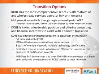 Connected world speaker presentation kore kenconnorkore june2013 | PPT