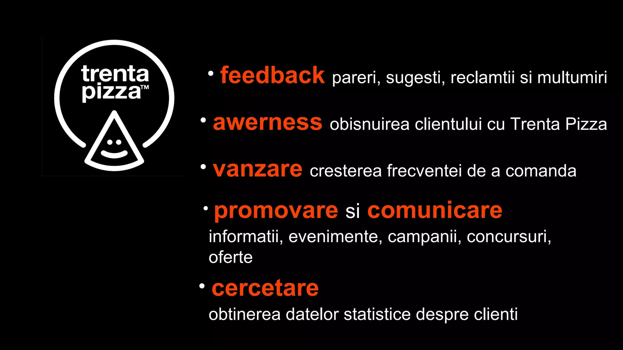 Prezentarea trenta pizza de la fb|connect | PPT