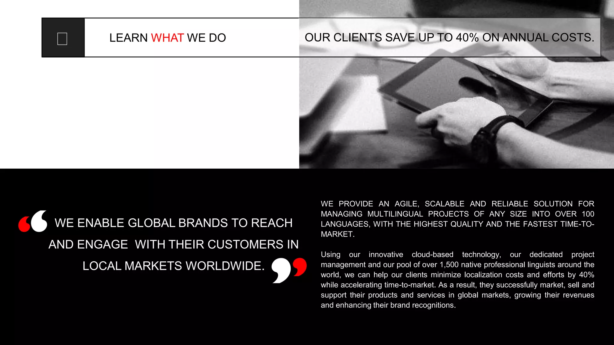 CONNECT GLOBAL - COMPANY PROFILE | PPT