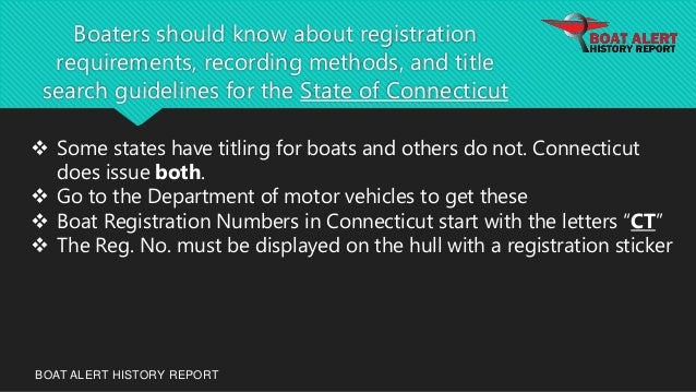 Connecticut boat registration | PPTX